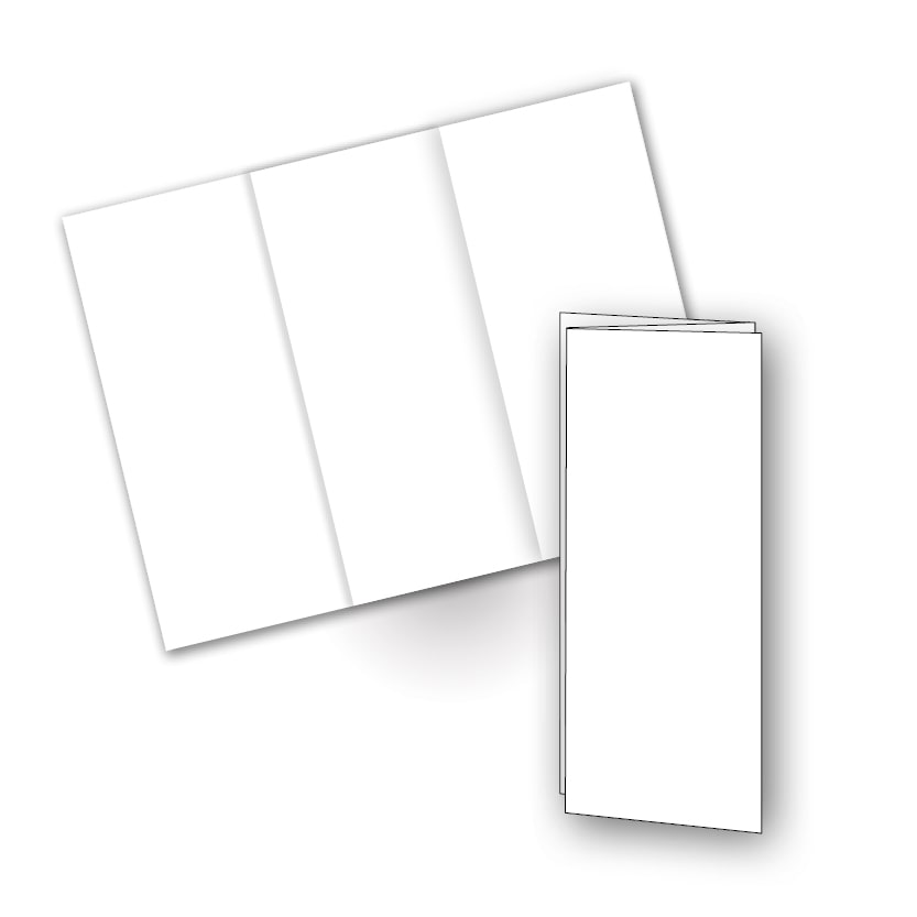 4 Panel Roll Fold Brochure Printing - Free Ground Shipping To U.S.