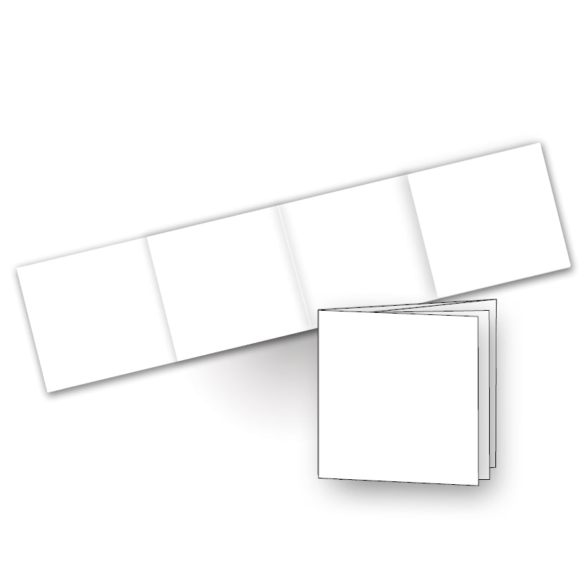 Square Accordion Brochure Printing Services with Free Shipping